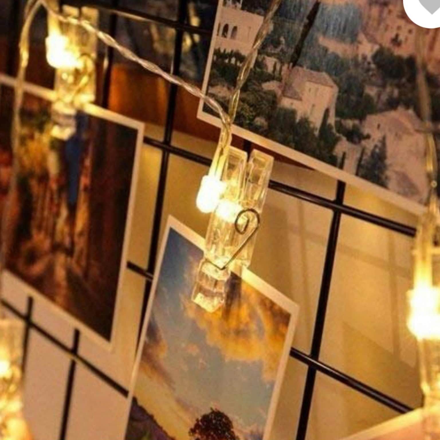 Polaroid Photos with LED Lights - Amazing effect in room
