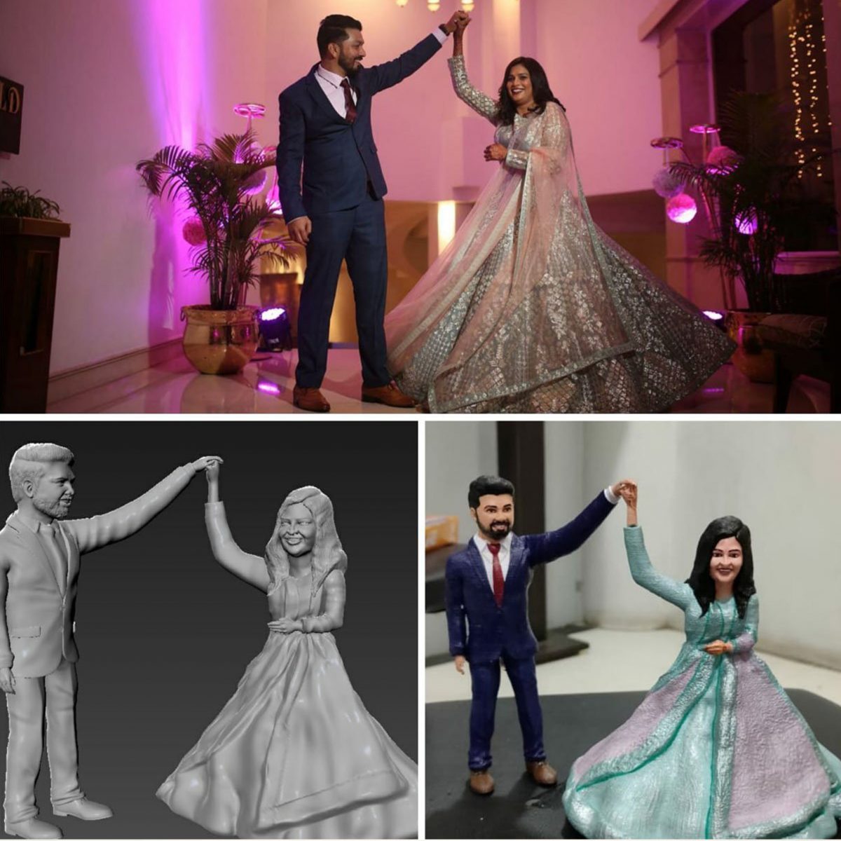 Couple 3D Clones | Personalized 3d caricatures for couple