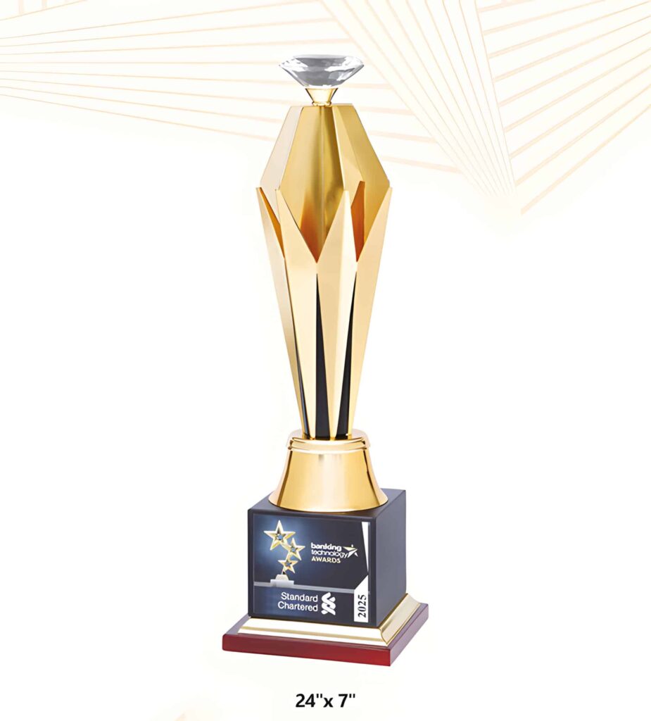 Exclusive Gold Academic Trophy for Competitions