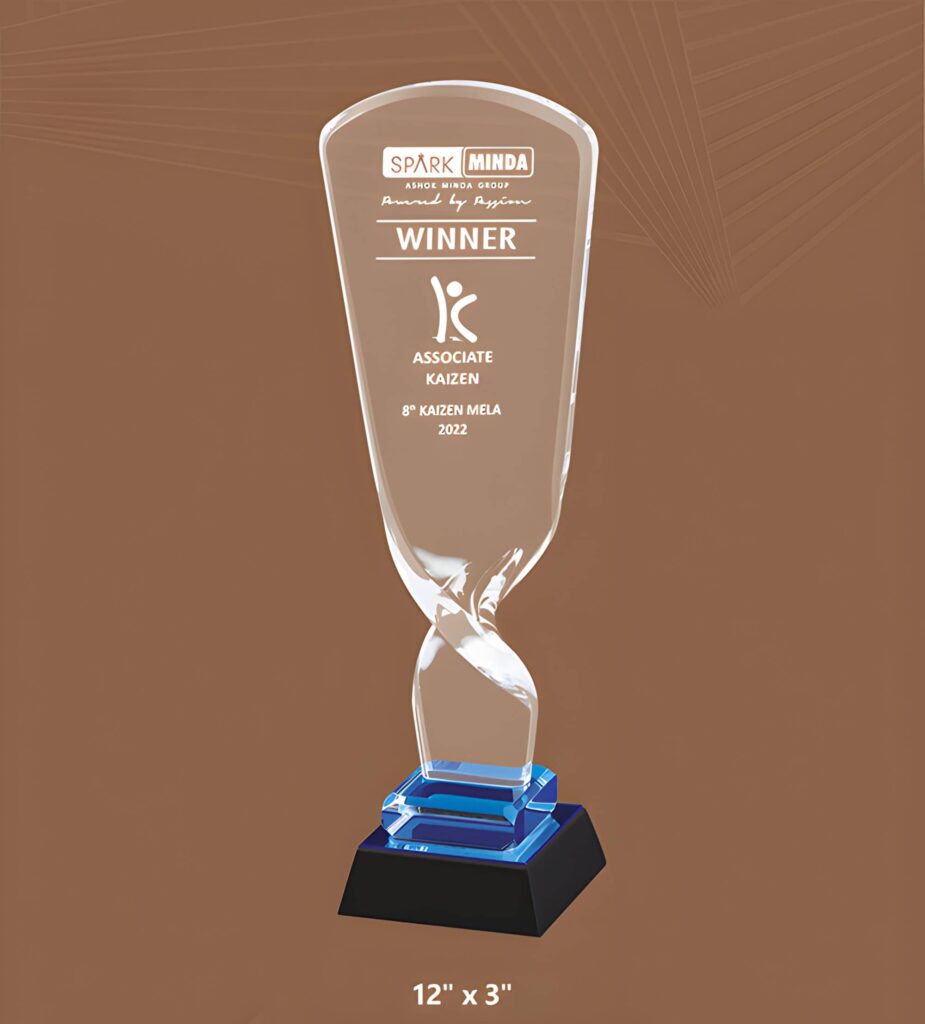 Classic Champion Acrylic Trophy with Name Plate