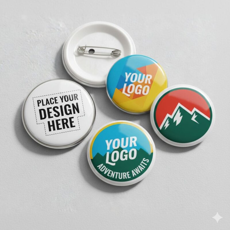 Personalized Round Button Badges – Print Any Artwork