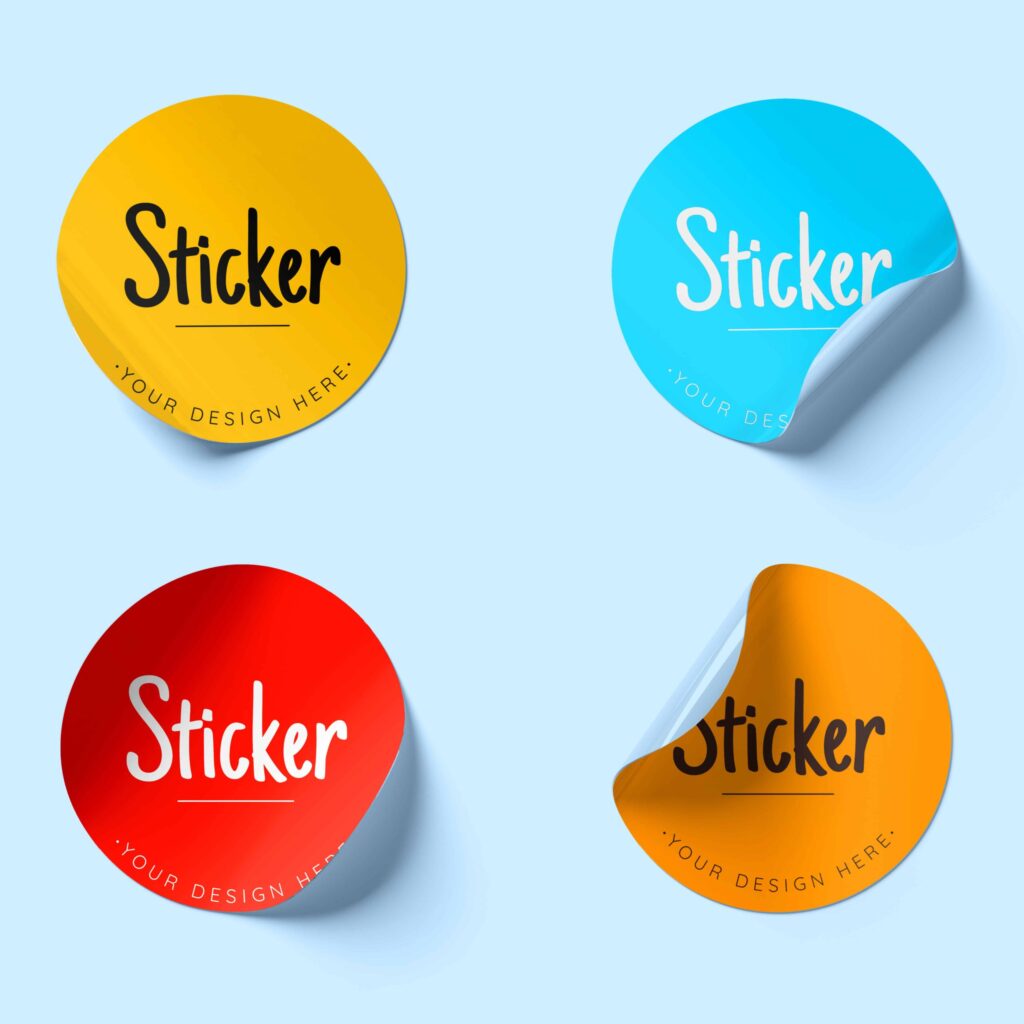 Premium Round Stickers – Opaque & Transparent Options
